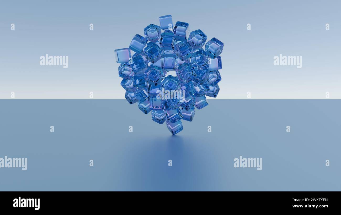 A visual depiction of data being organized and categorized into ...