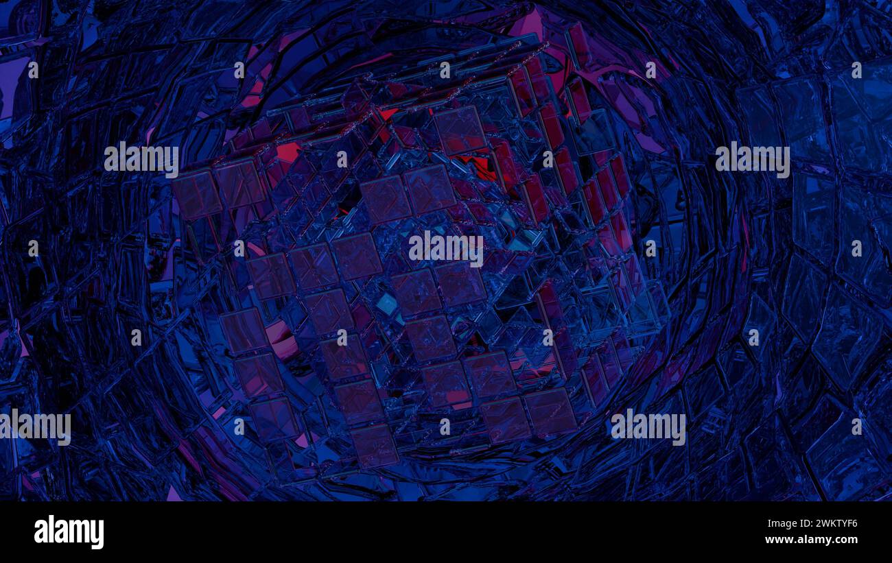 A visual depiction of data being organized and categorized into ...