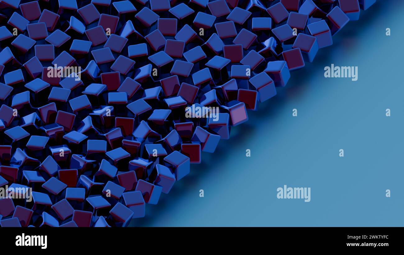 The crystalline structure of a nanomaterial, resembling a kaleidoscope of colors under ...