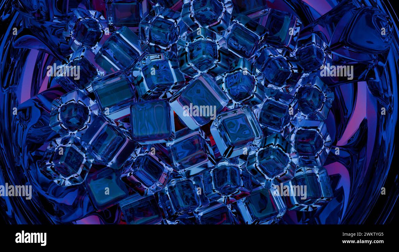 A visual depiction of data being organized and categorized into ...