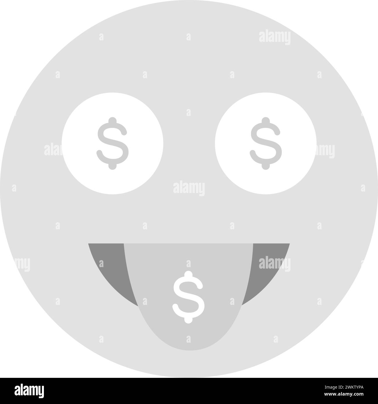 Money-Mouth Face icon vector image Stock Vector Image & Art - Alamy