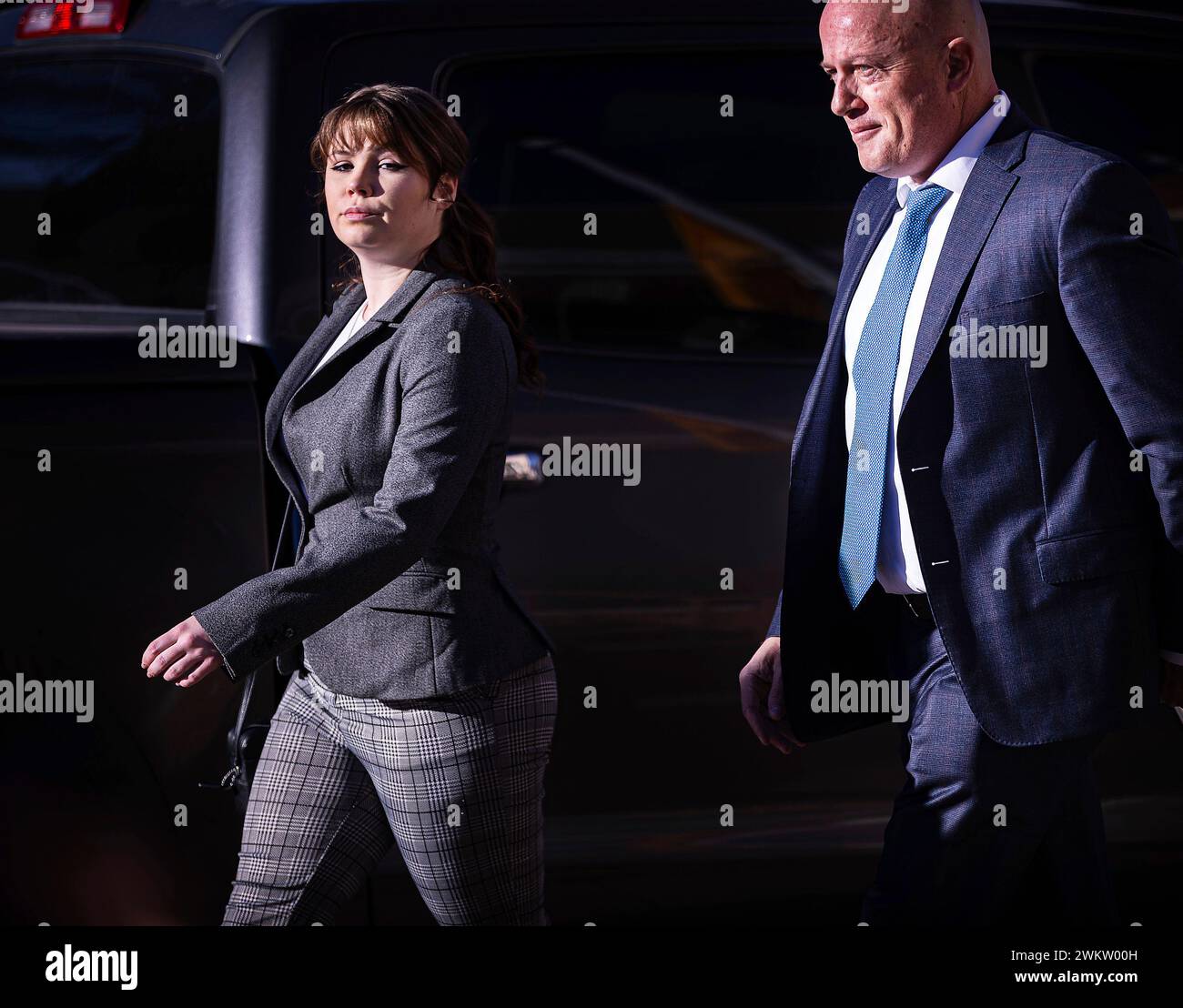 Hannah Gutierrez-Reed arrives at the First Judicial District Courthouse ...