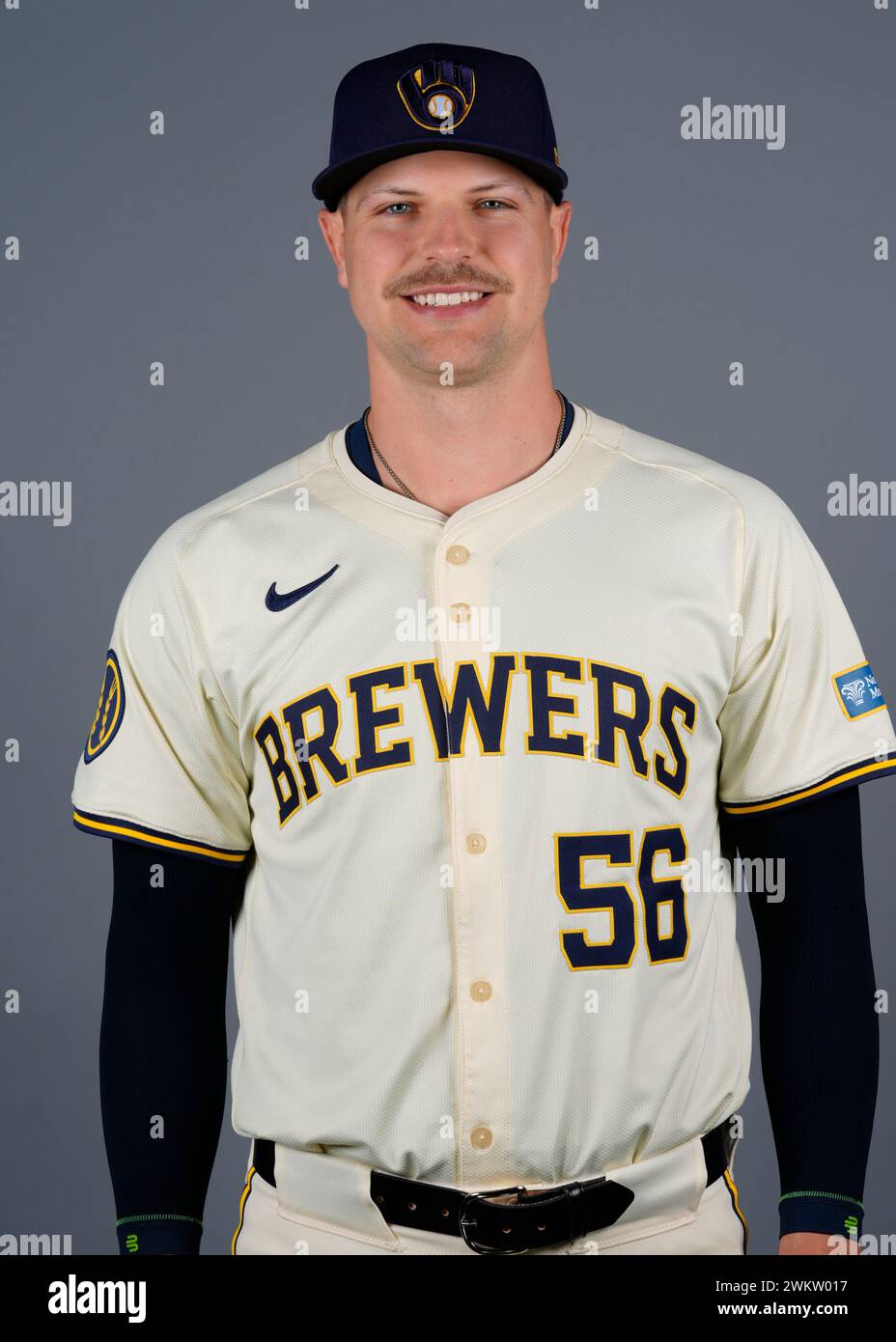 This is a 2024 photo of Janson Junk of the Milwaukee Brewers baseball ...