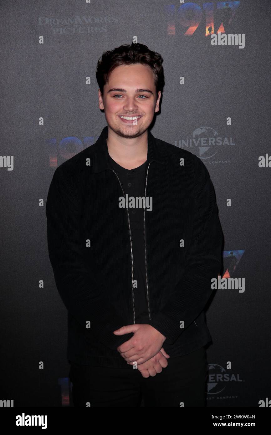 Dean-Charles Chapman (Game of Thrones) attends Photocall Movie 1917, 28 ...