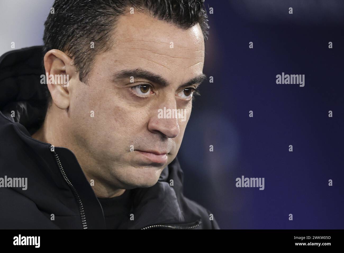 Naples, Italy. 21st Feb, 2024. Barcellona Spanish coach Xavier ...