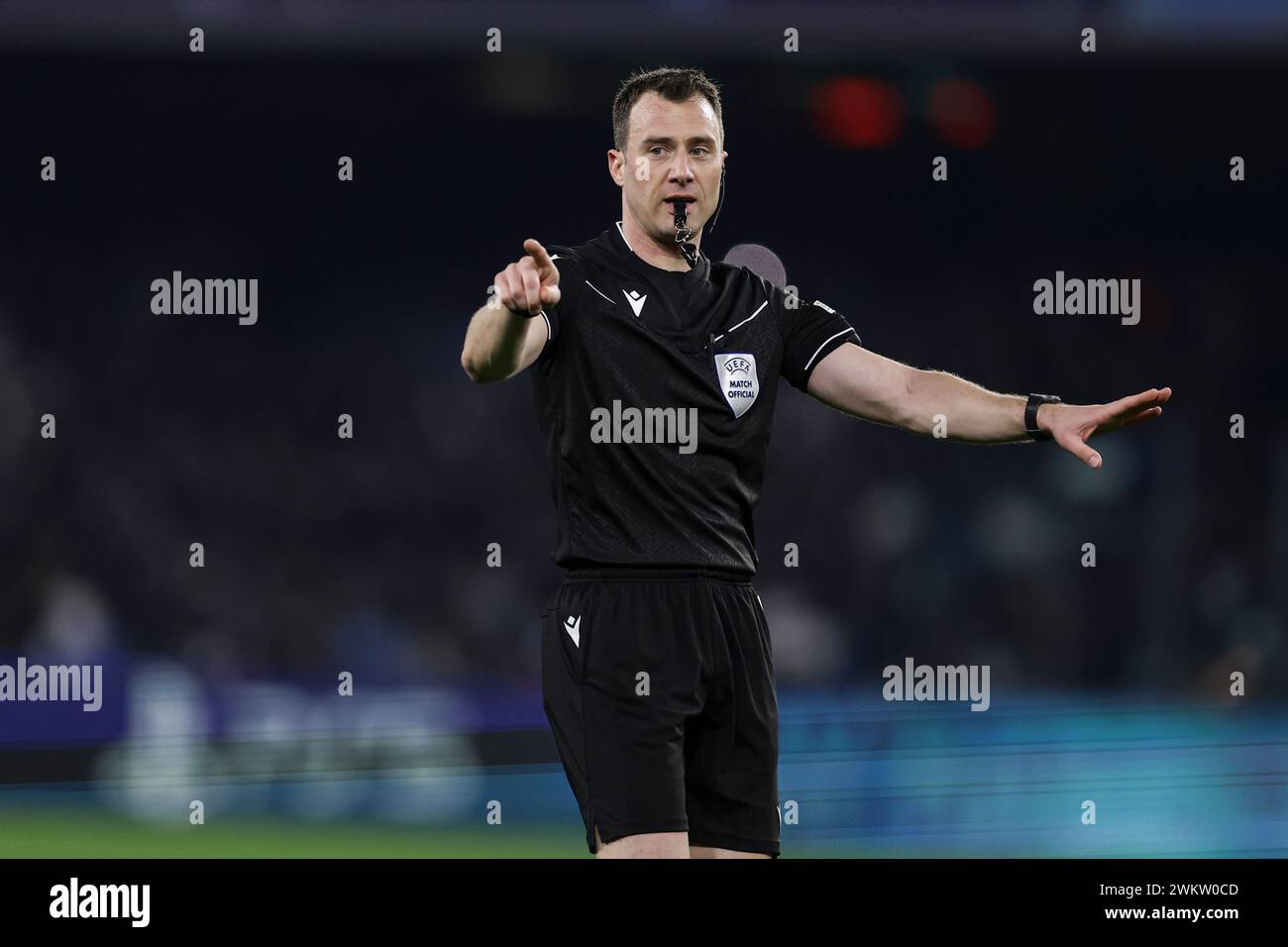 German referee Felix Zwayer gesticulate during the UEFA Champions ...