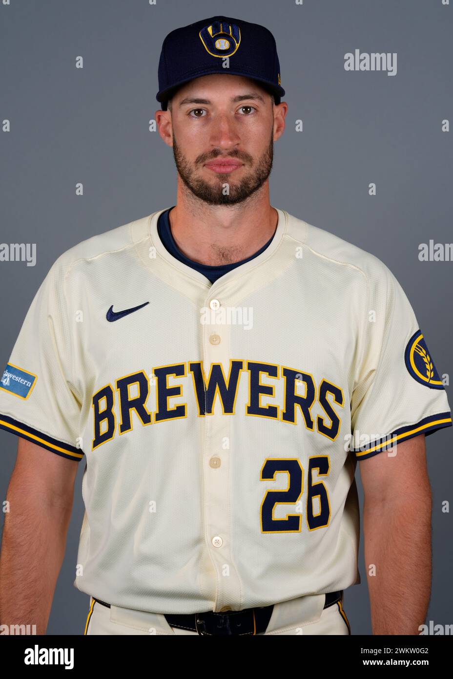 This is a 2024 photo of Aaron Ashby of the Milwaukee Brewers baseball ...