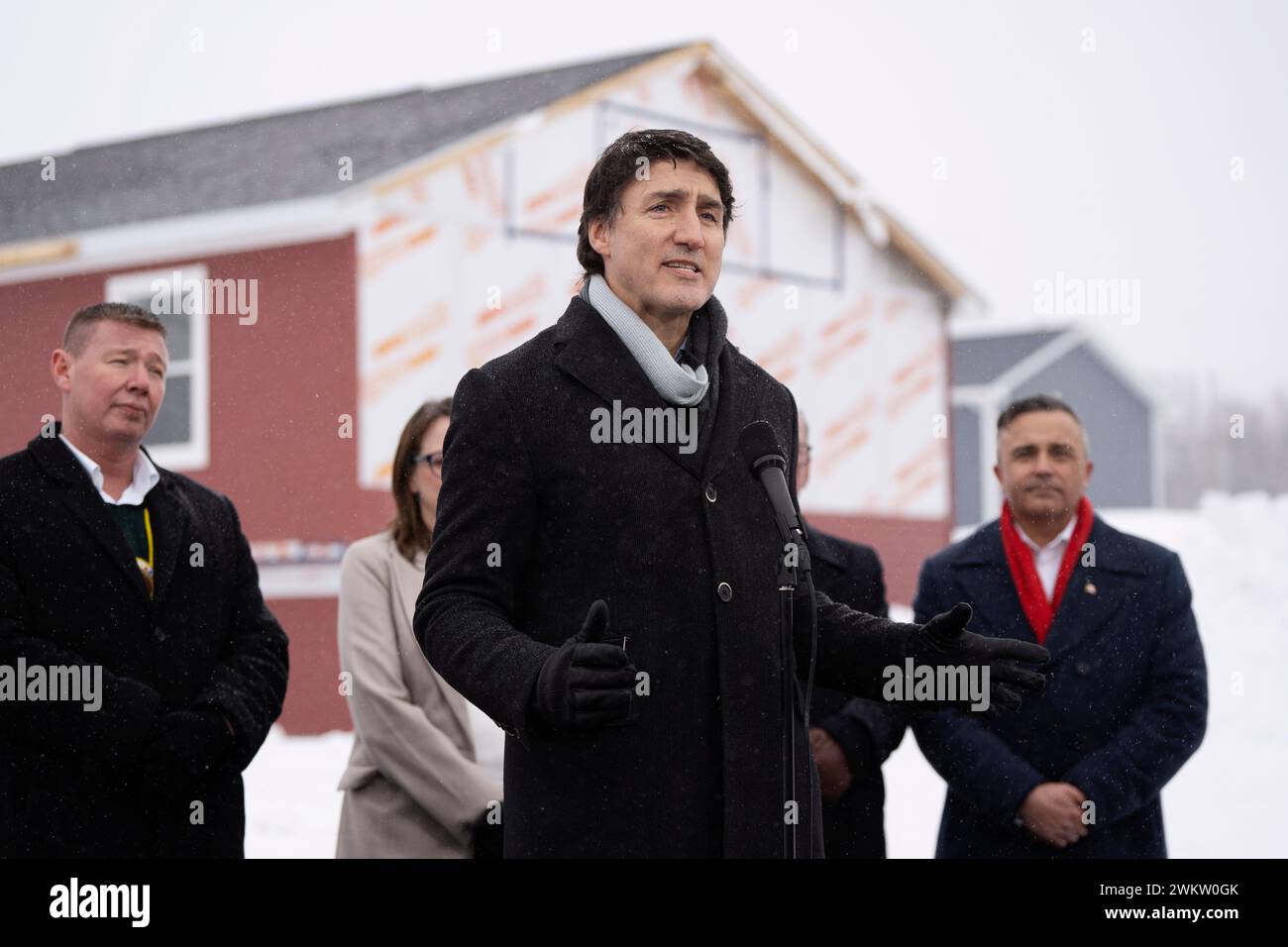 Membertou First Nation, Canada. 22nd Feb, 2024. Prime Minister Justin ...