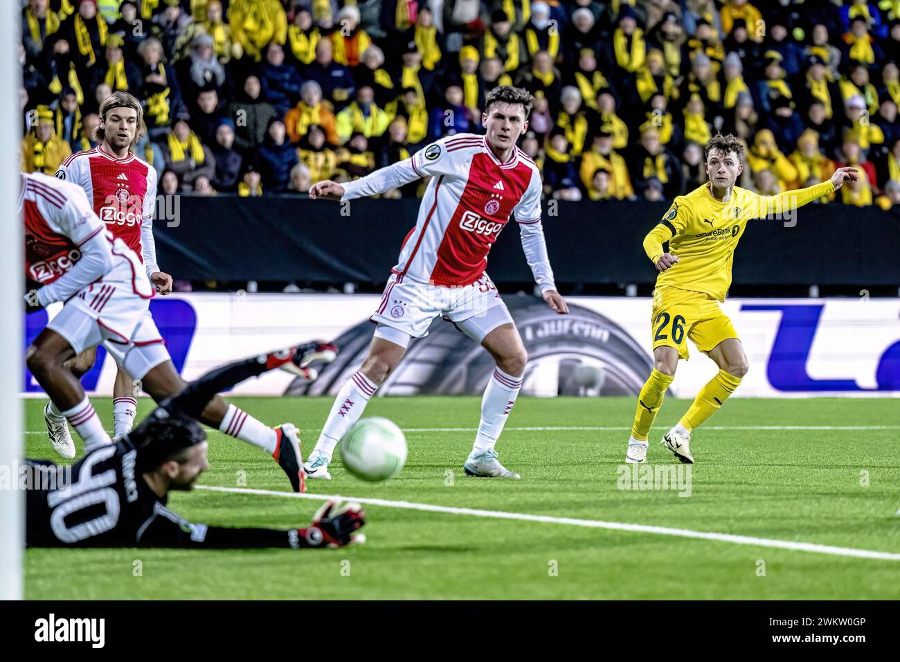 BODO, Norway. 22nd Feb, 2024. football, Conference League Play-off 2nd ...