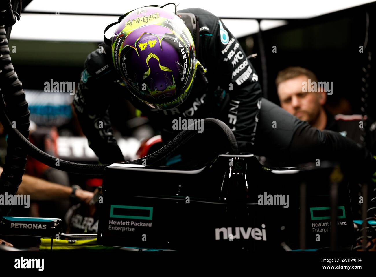 HAMILTON Lewis (gbr), Mercedes AMG F1 Team W15, portrait during the ...