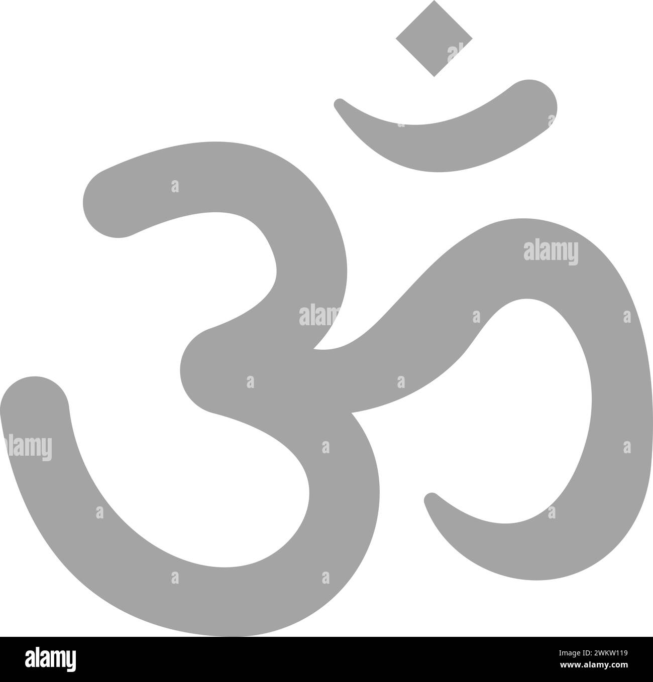 Om icon vector image Stock Vector Image & Art - Alamy