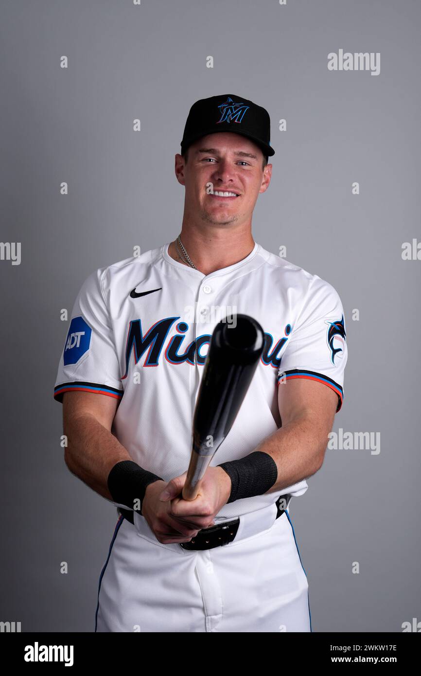 This is a 2024 photo of Griffin Conine of the Miami Marlins baseball ...
