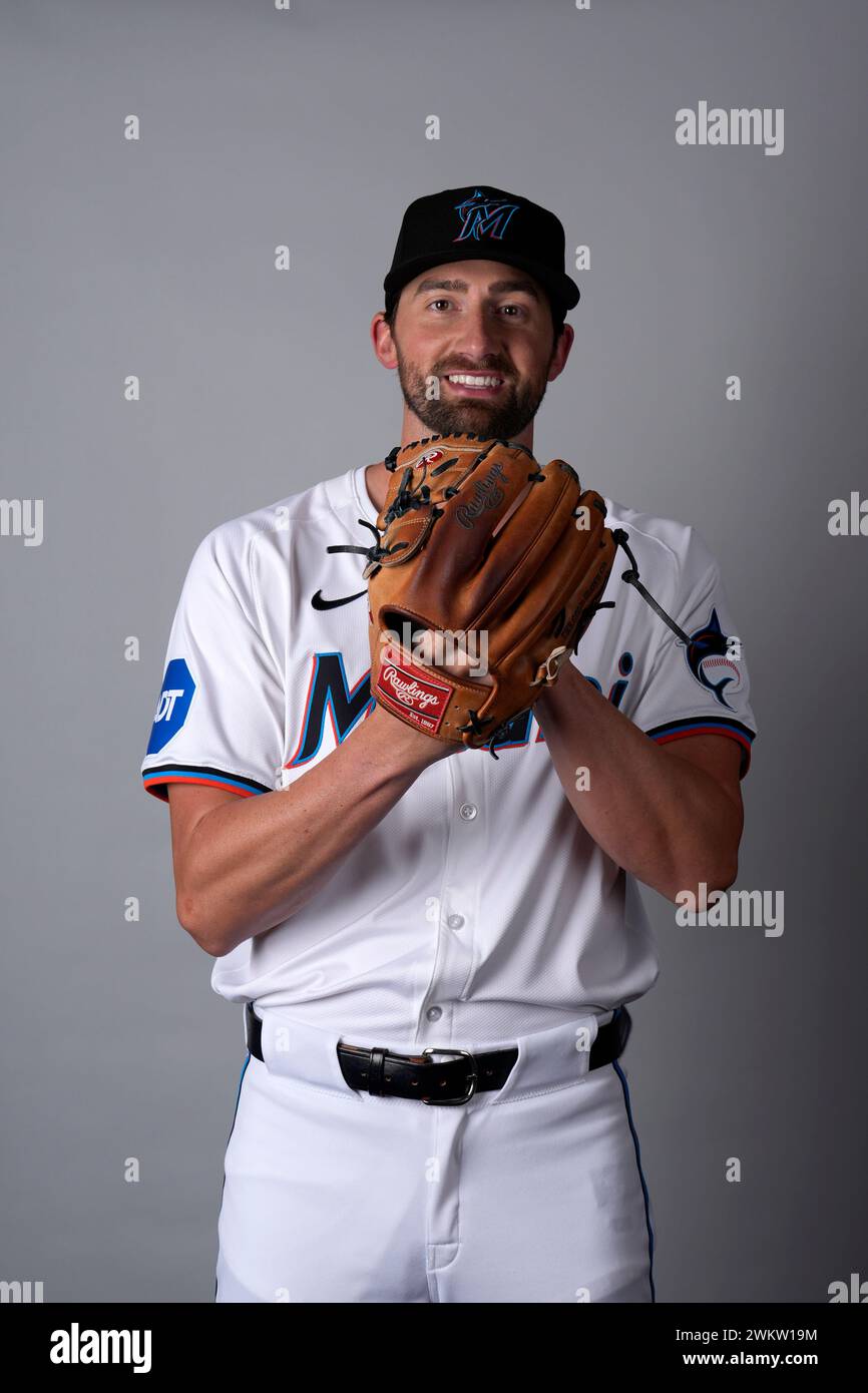 This is a 2024 photo of Kent Emanuel of the Miami Marlins baseball team ...