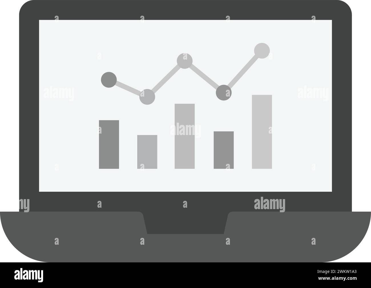 Online Statistics icon vector image Stock Vector Image & Art - Alamy