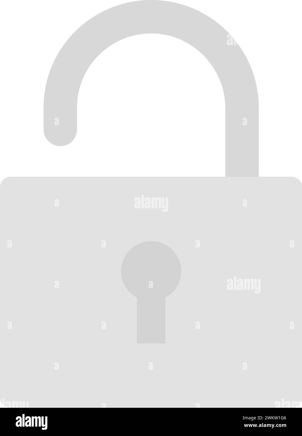 Open Lock icon vector image Stock Vector Image & Art - Alamy
