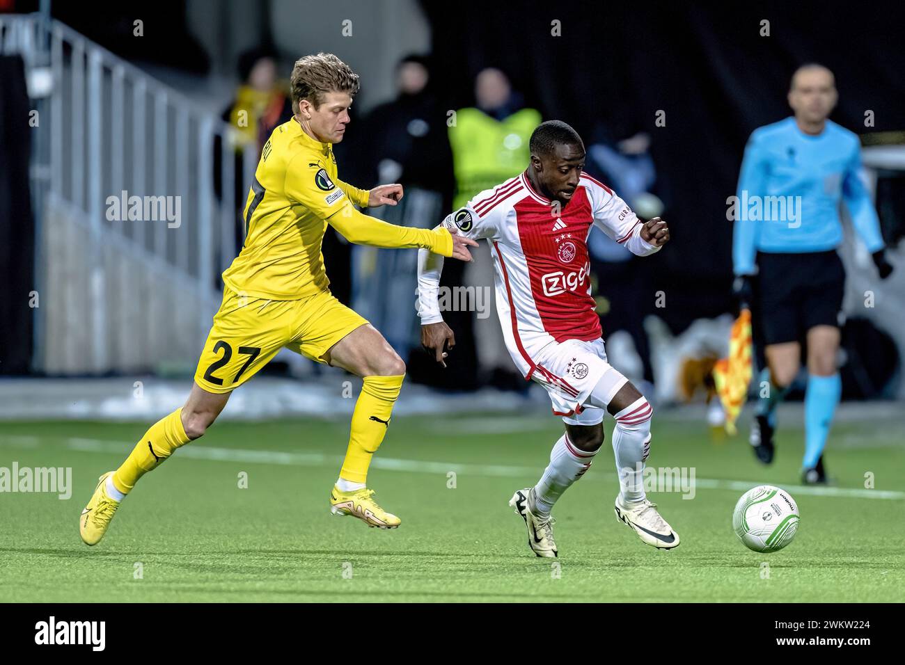 BODO, Norway. 22nd Feb, 2024. football, Conference League Play-off 2nd ...