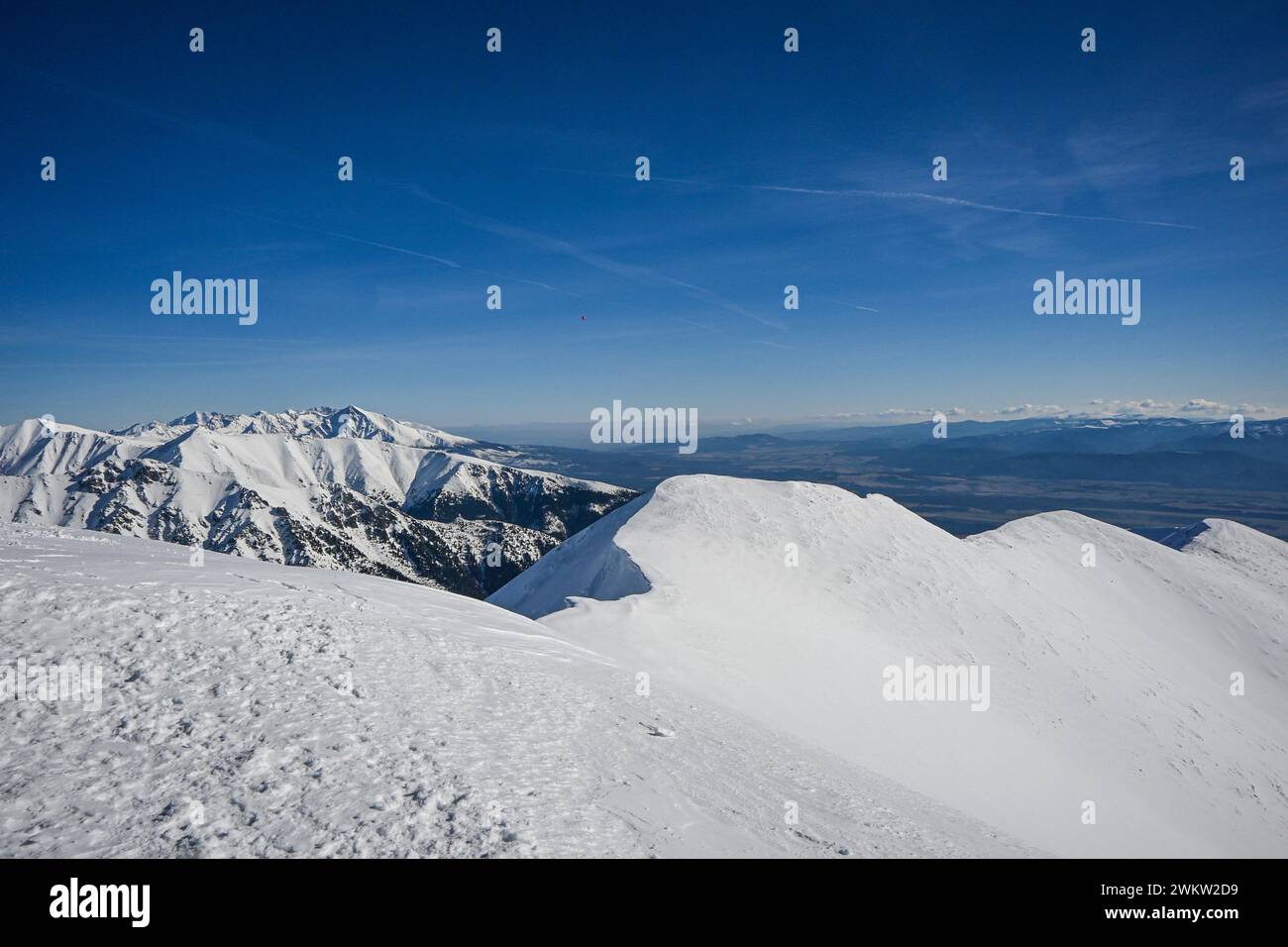 Winter view of the High Tatras (Krivan Stock Photo - Alamy