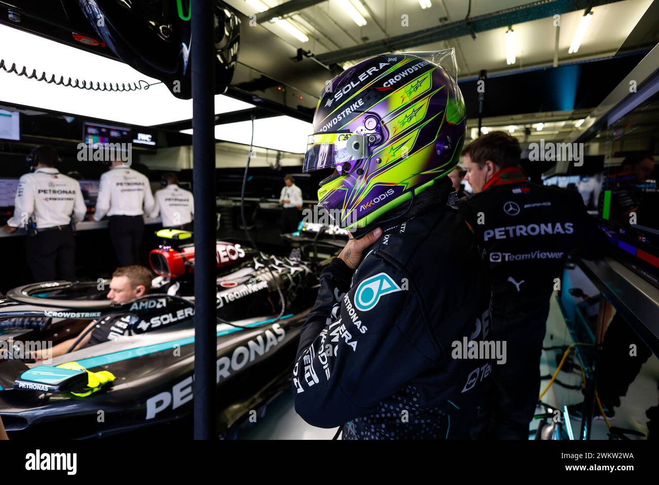 HAMILTON Lewis (gbr), Mercedes AMG F1 Team W15, portrait during the ...