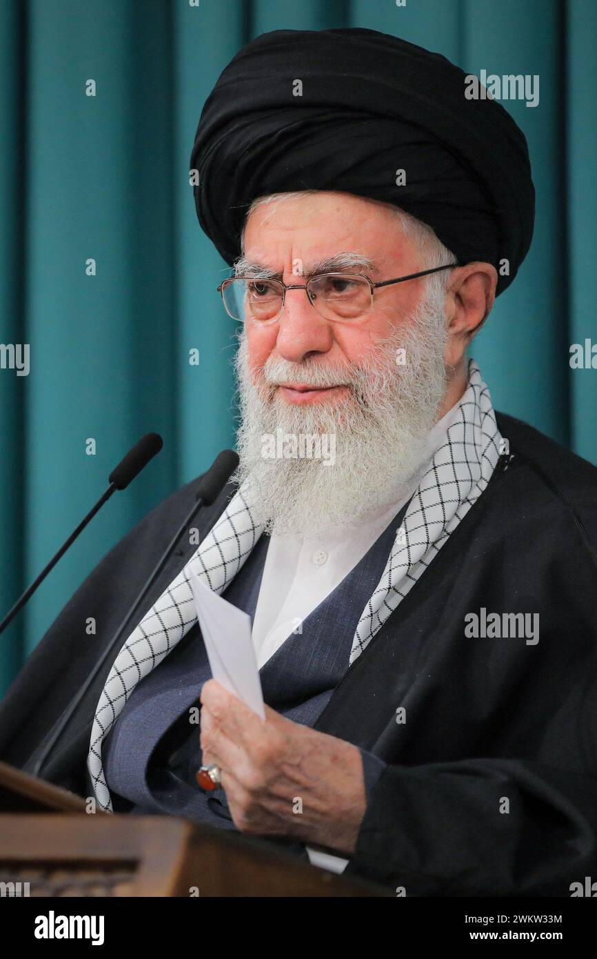 Tehran, Iran. 22nd Feb, 2024. Iranian Supreme Leader Ayatollah ALI ...