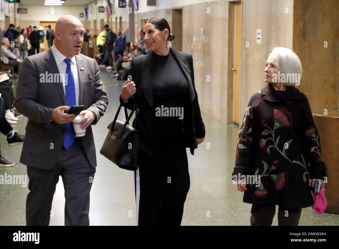 San Francisco, California, USA. 22nd Feb, 2024. Mahnaz Momeni (far ...