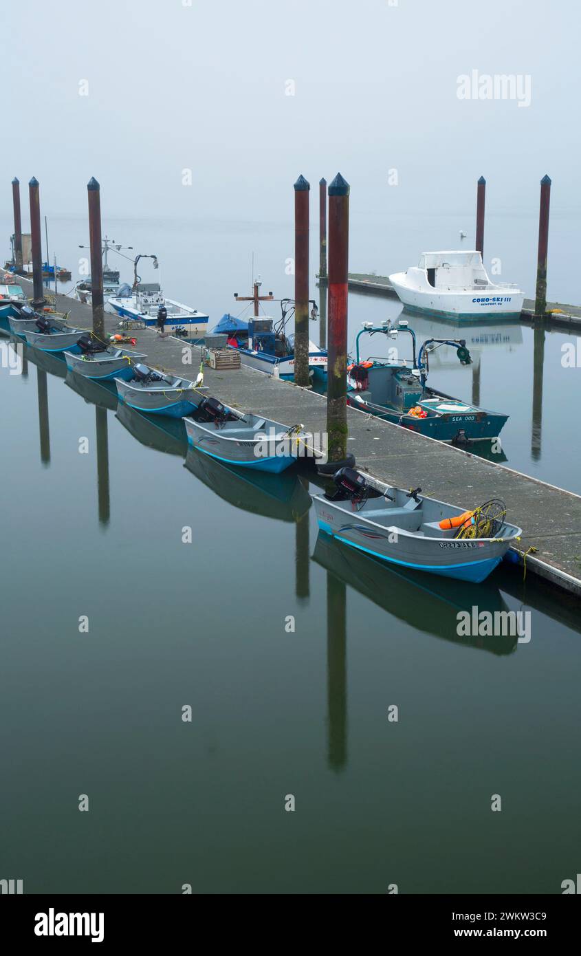 Port of Alsea Moorage Dock, Robinson Park, Waldport, Oregon Stock Photo ...
