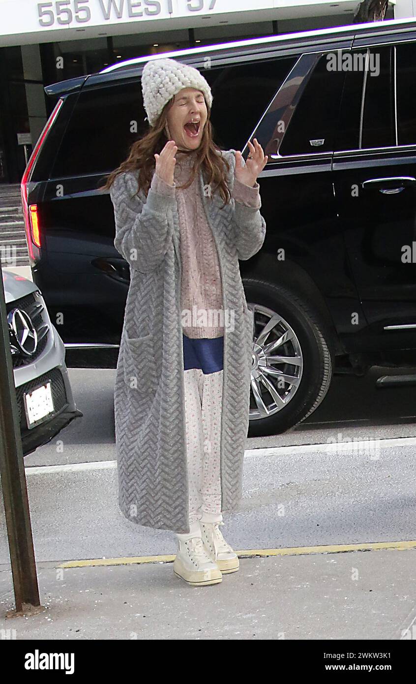 February 22, 2024 Drew Barrymore birthday girl arriving to Drew ...