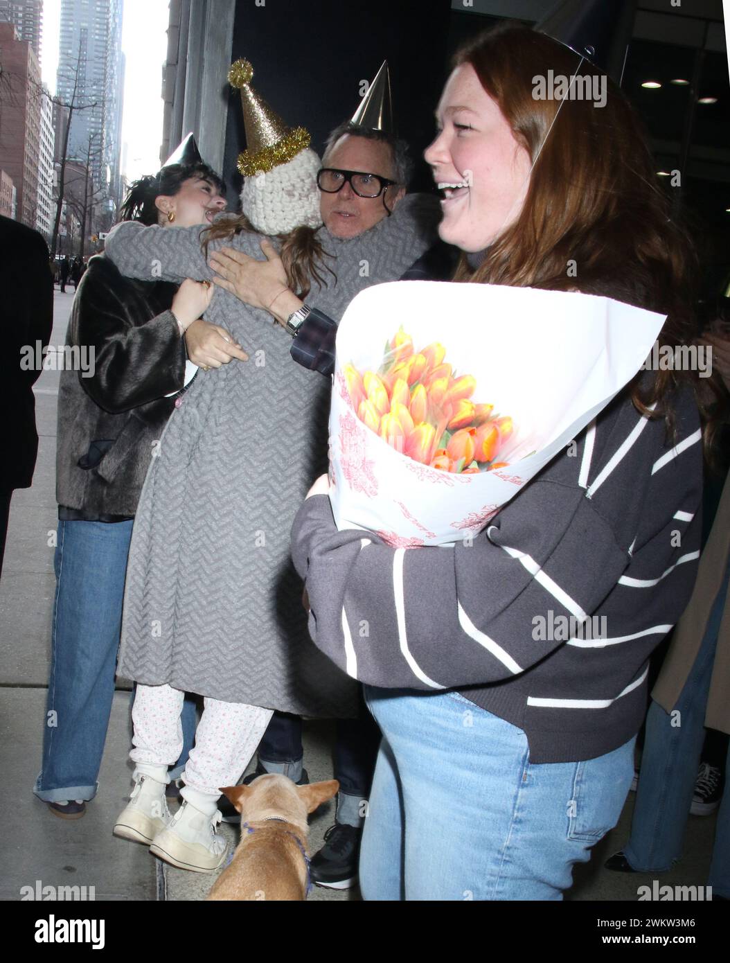 February 22, 2024 Drew Barrymore birthday girl arriving to Drew ...