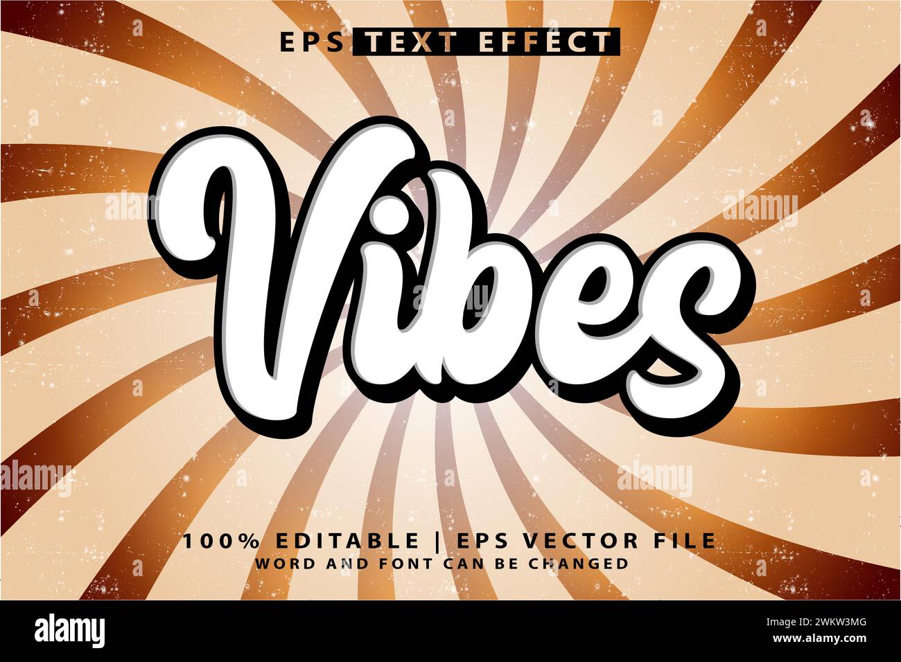 Editable 3d text effect Stock Vector Image & Art - Alamy