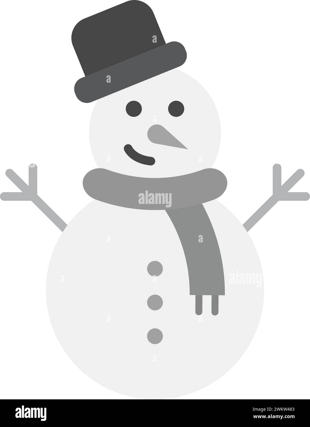 Snowman Without Snow icon vector image Stock Vector Image & Art - Alamy