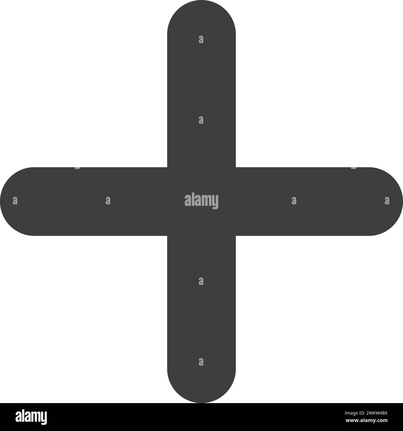 Plus icon vector image Stock Vector Image & Art - Alamy