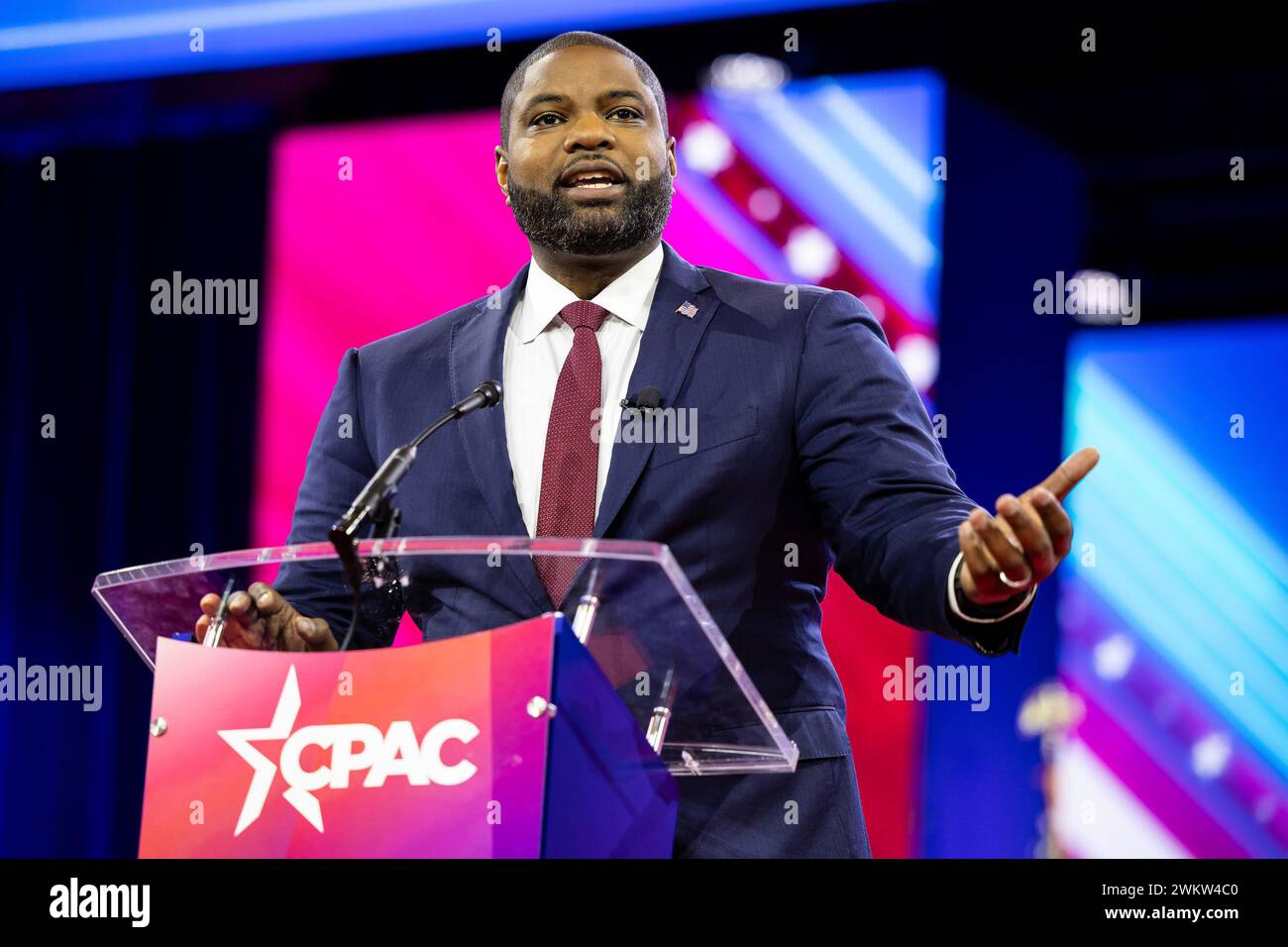 Rep. Byron Donalds (R-Fla.) speaks during the Conservative Political ...