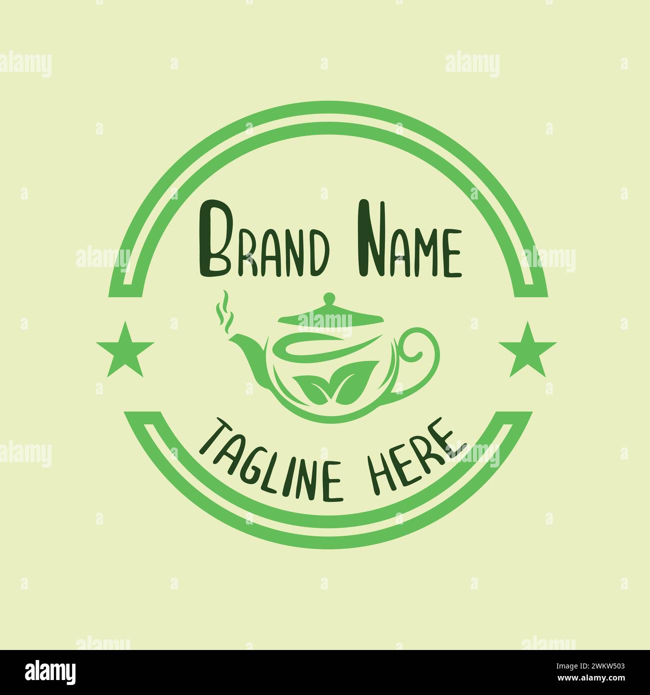 Teacup label Stock Vector Images - Alamy