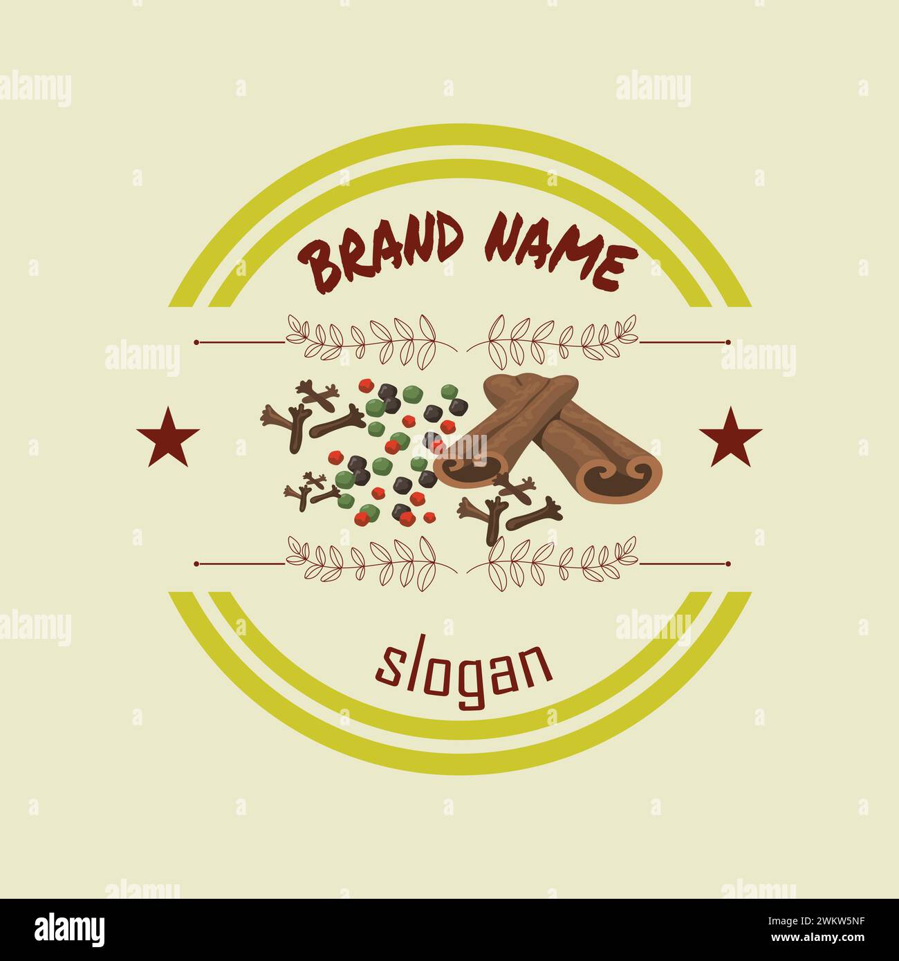 Spices logo Stock Vector Images - Alamy