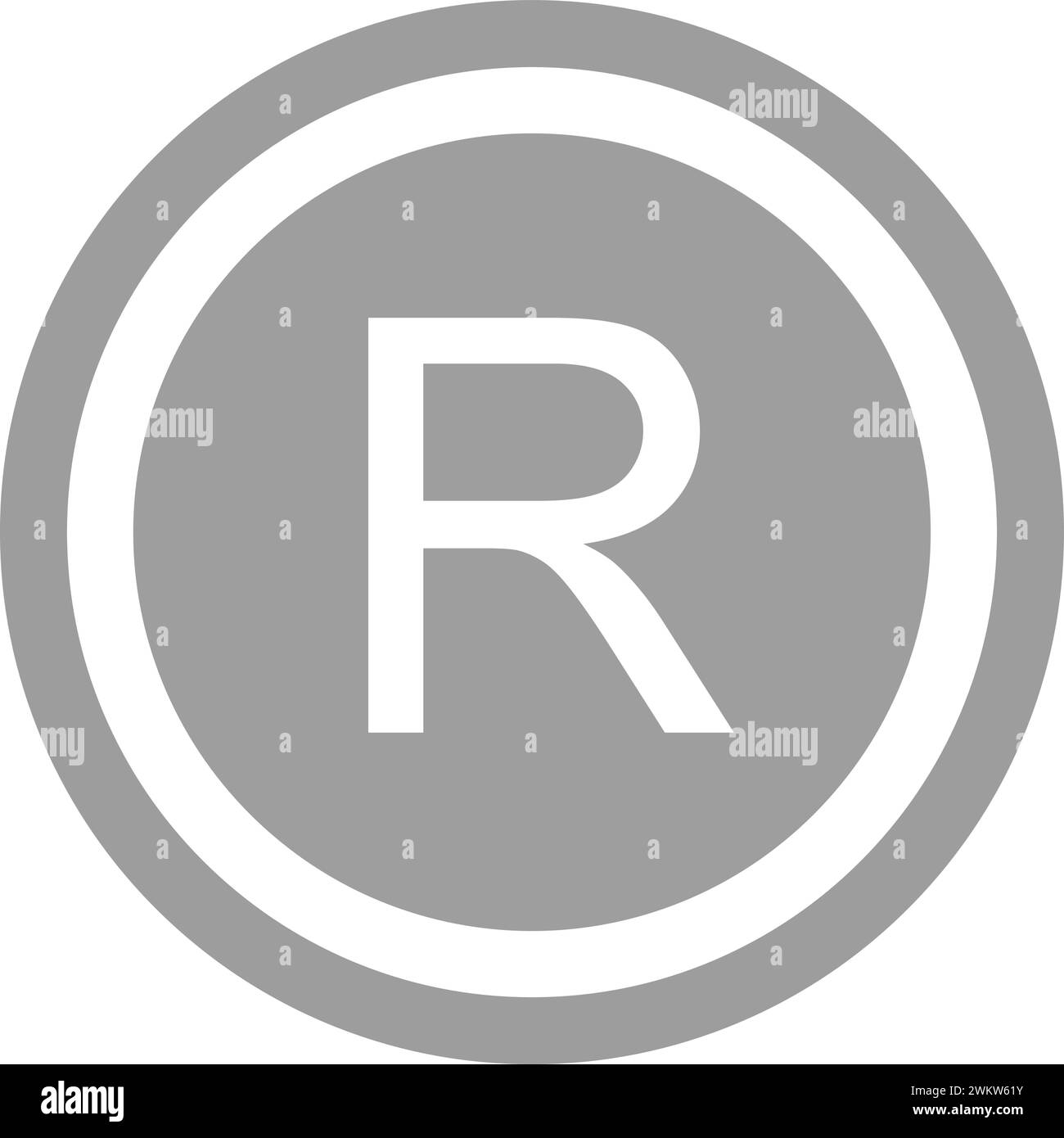 Registered icon vector image Stock Vector Image & Art - Alamy