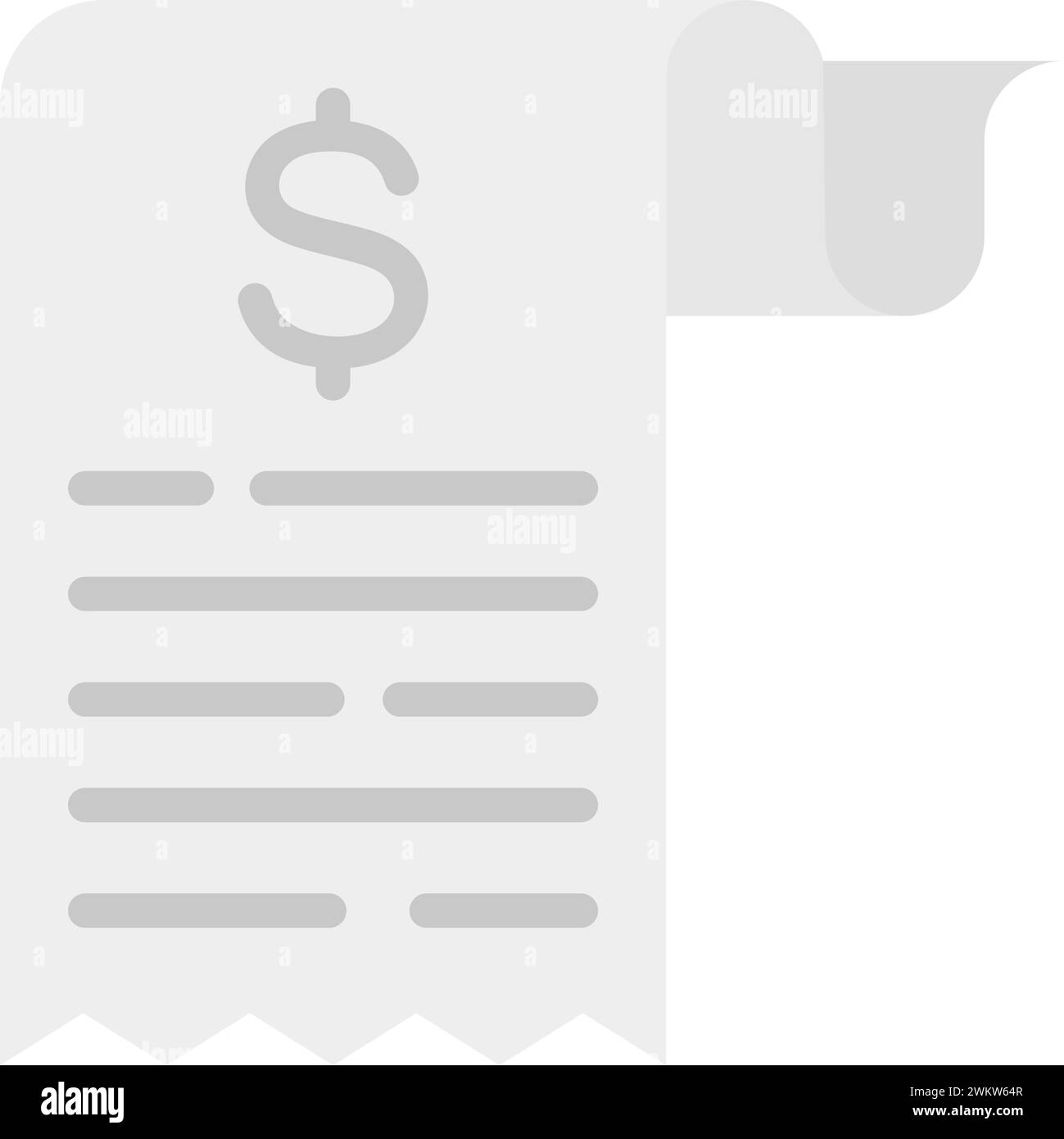 Receipt icon vector image Stock Vector Image & Art - Alamy