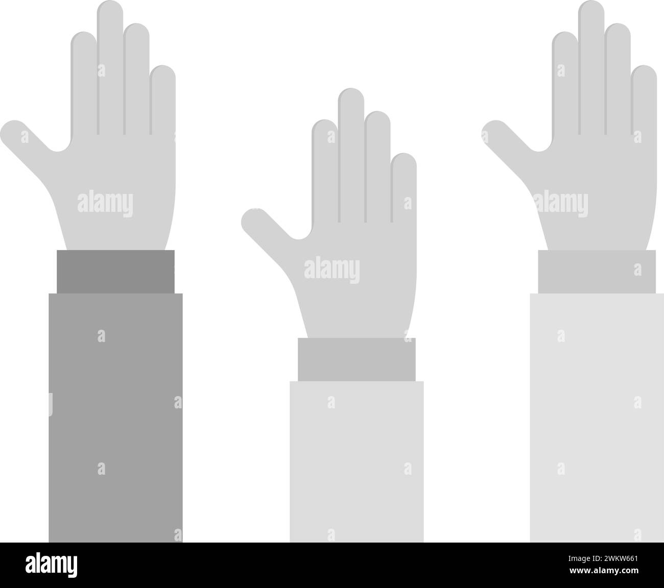 Raising Hands icon vector image Stock Vector Image & Art - Alamy