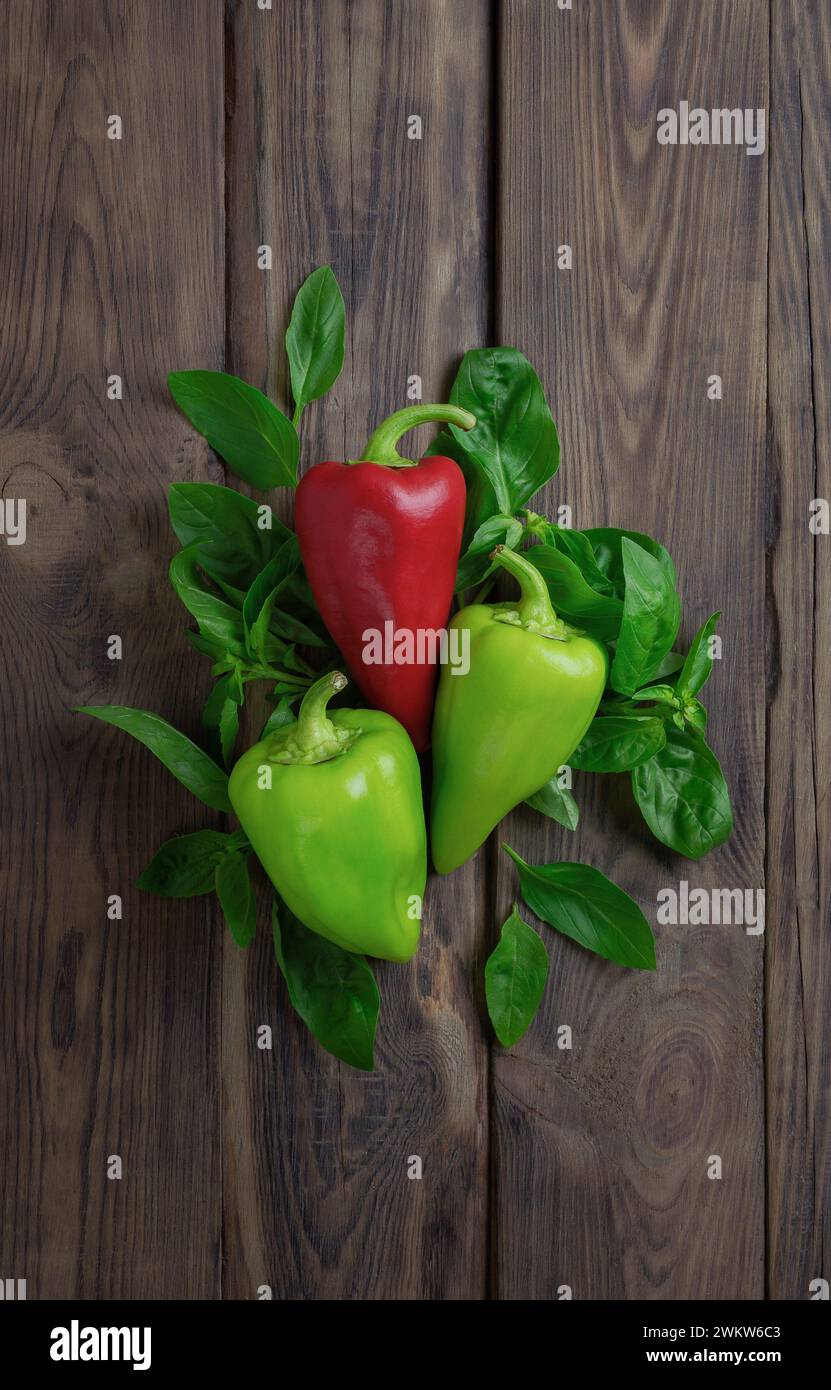 fresh green sweet (capsicum) pepper. Bell pepper or Capsicum annuum ...