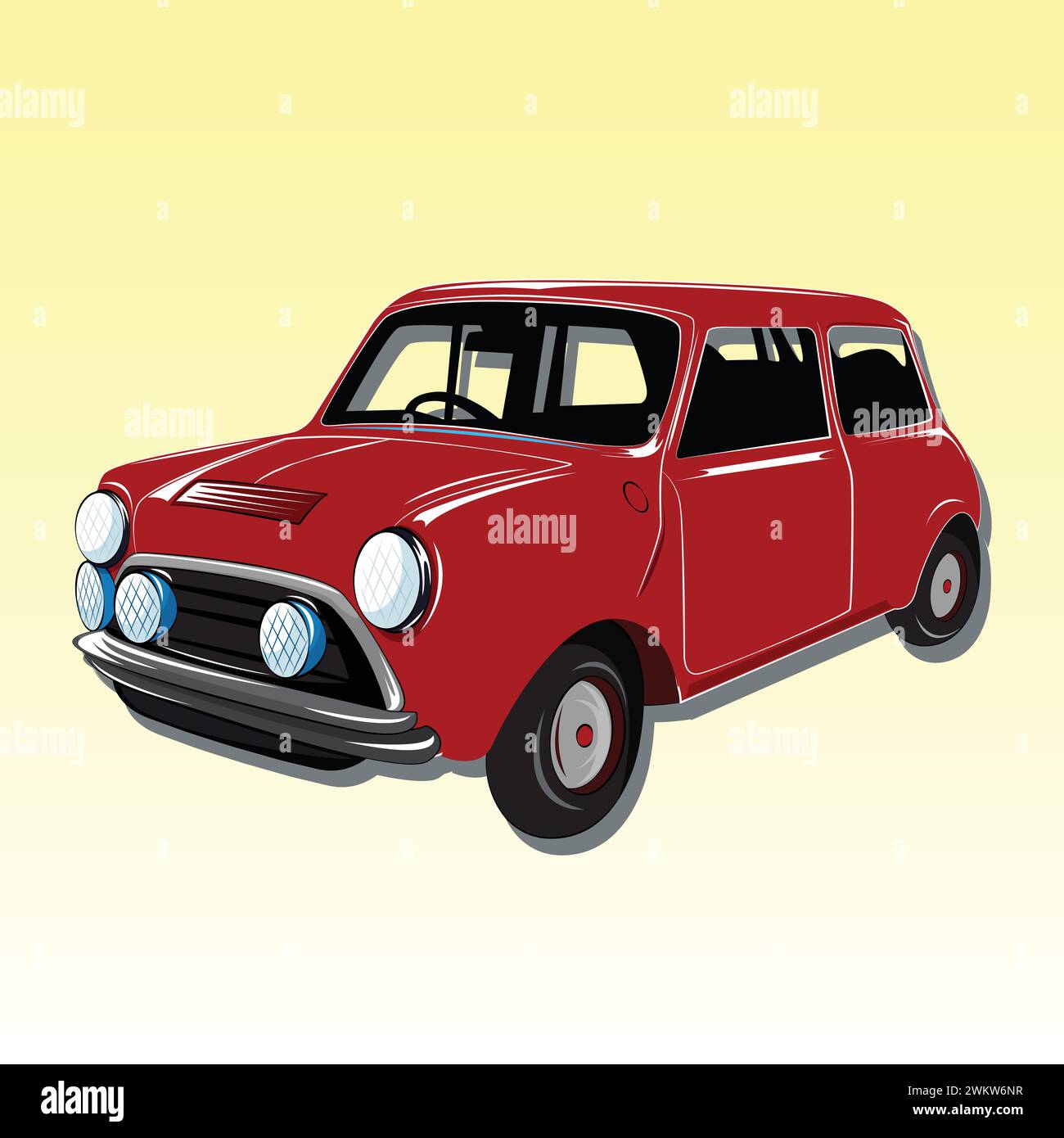 British mini cooper car Stock Vector Images - Alamy