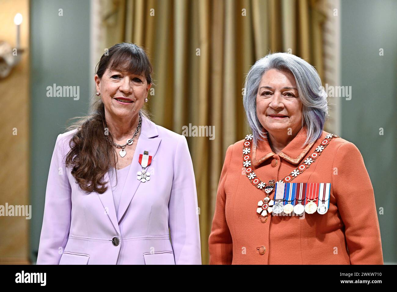 Ottawa, Can. 22nd Feb, 2024. Judy Cameron of Oakville, Ont. is invested ...