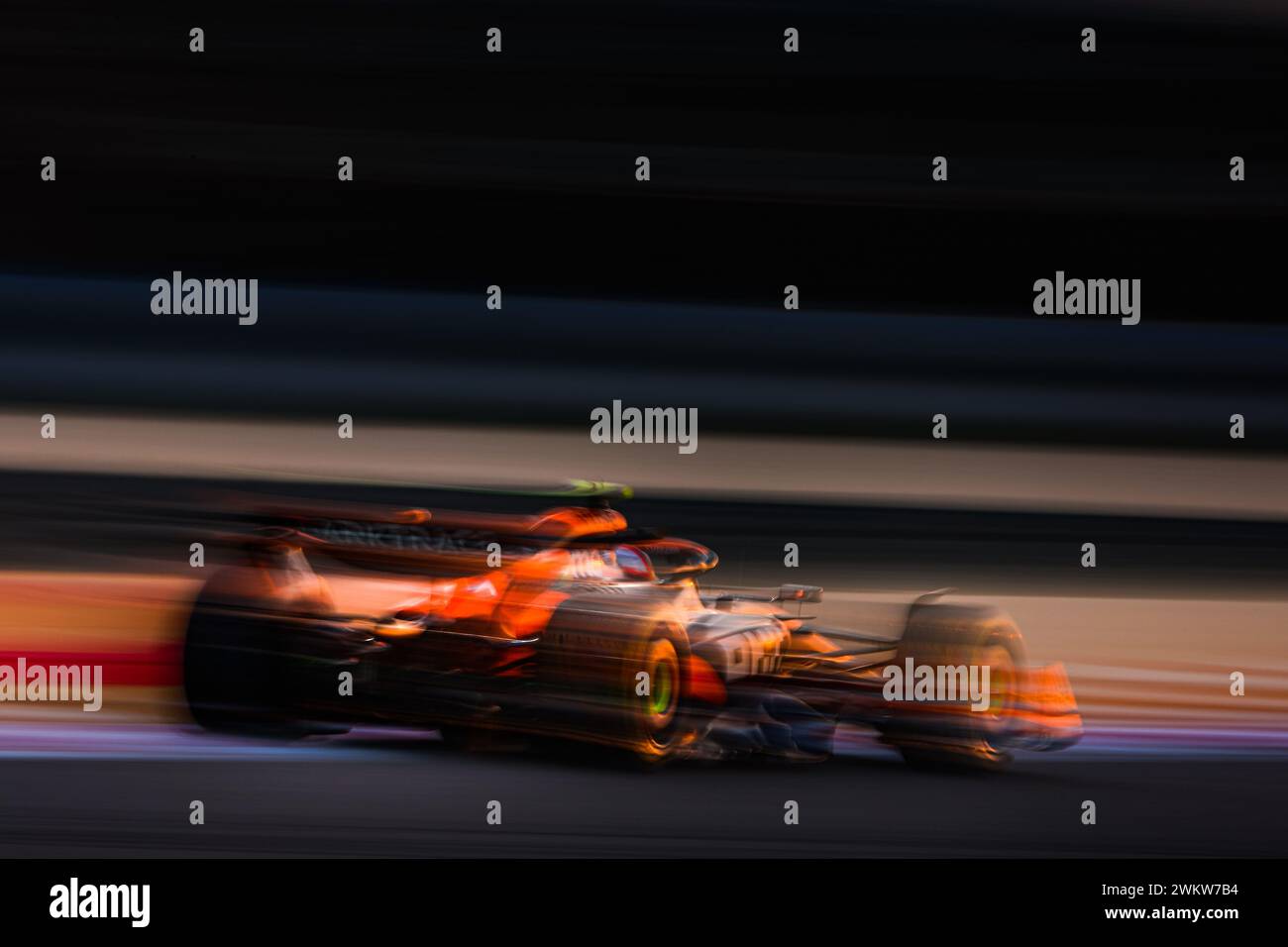 04 NORRIS Lando (gbr), McLaren F1 Team MCL38, action during the Formula 1 Aramco pre-season ...