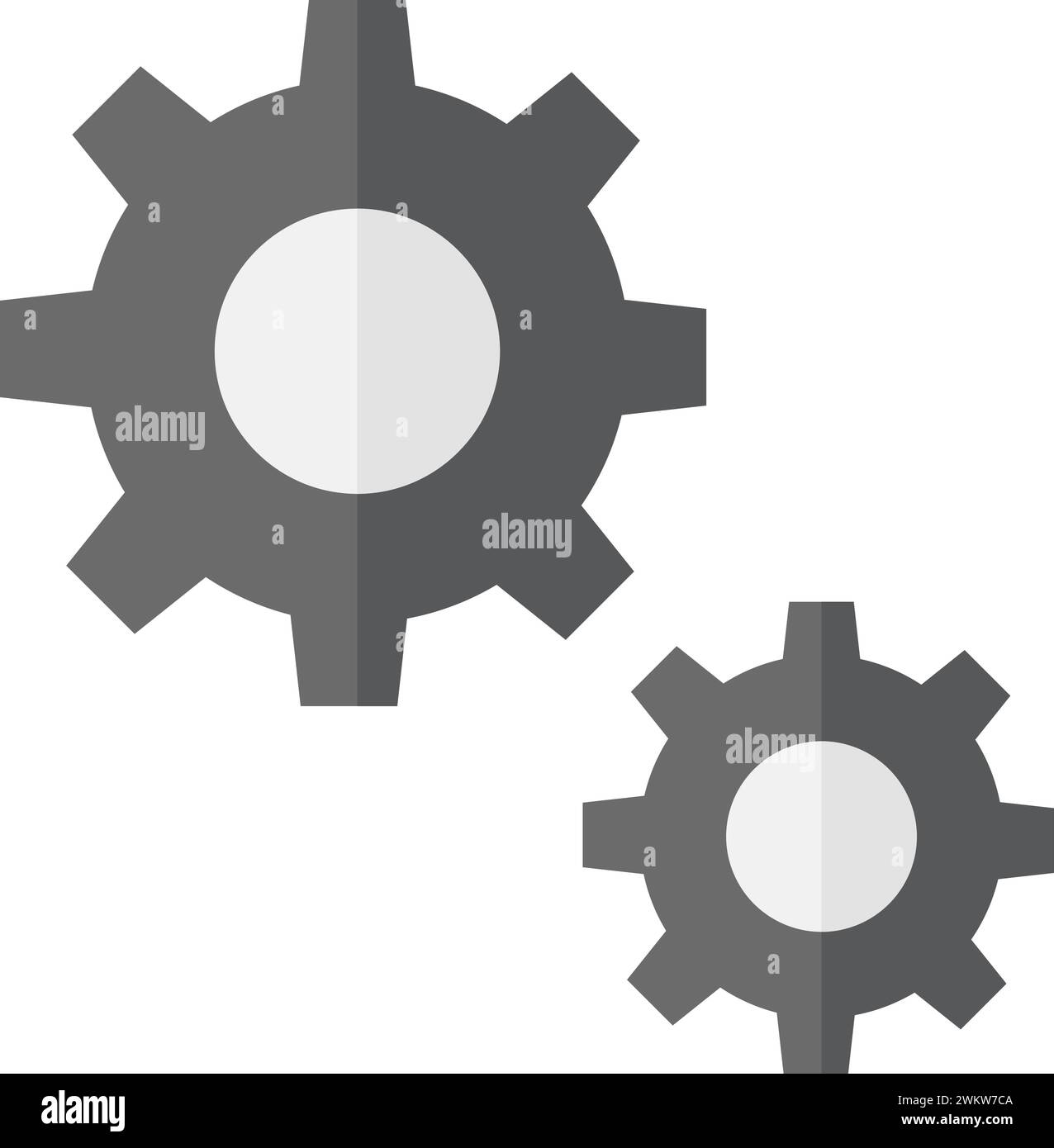 Settings icon vector image Stock Vector Image & Art - Alamy