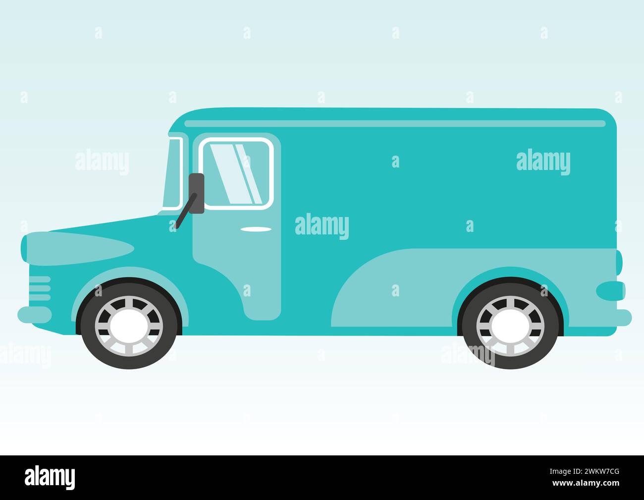 Parcel delivery lorry Stock Vector Images - Alamy