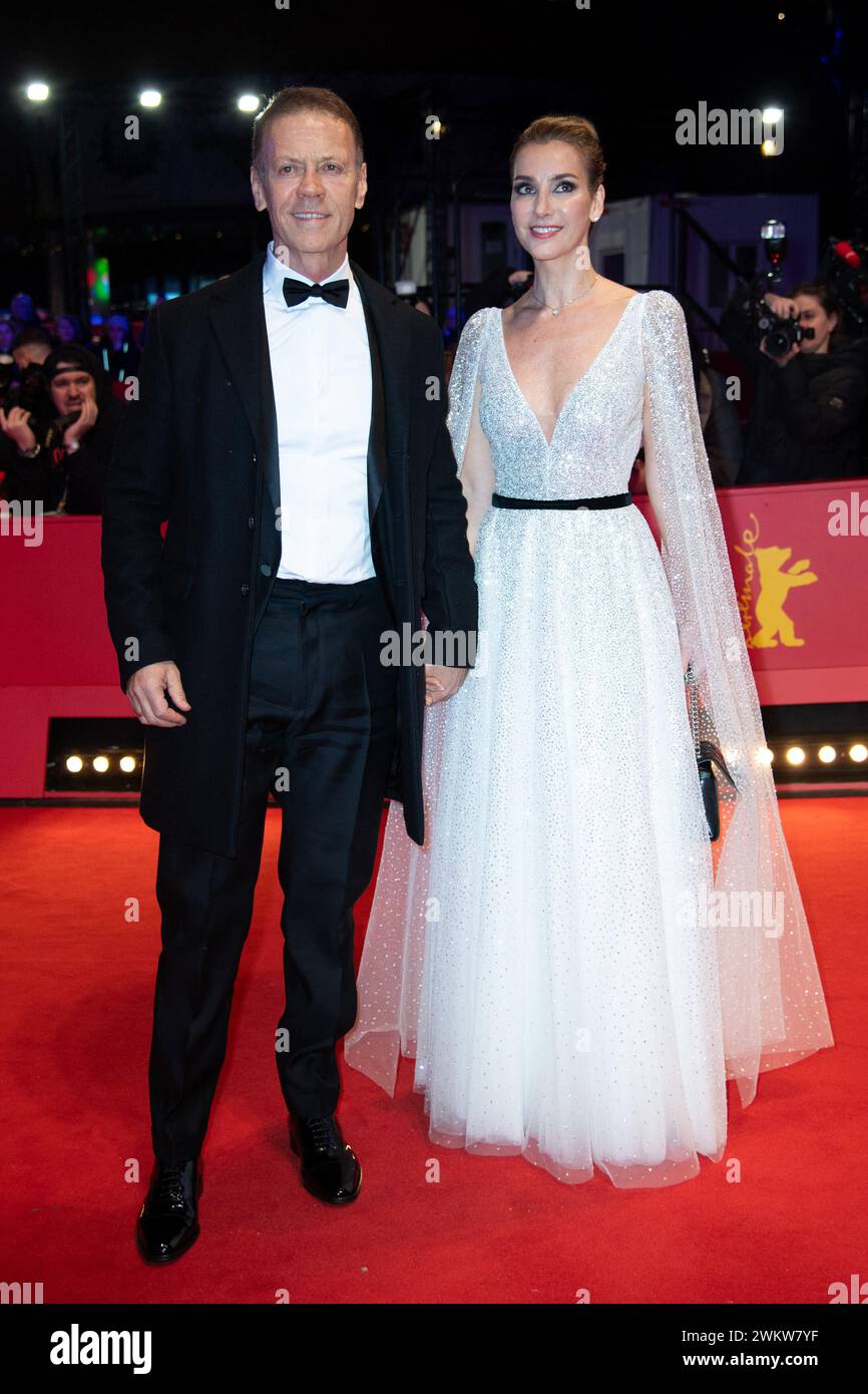 Berlin Germany 22nd Feb 2024 Rocco Siffredi And Rosa Caracciolo