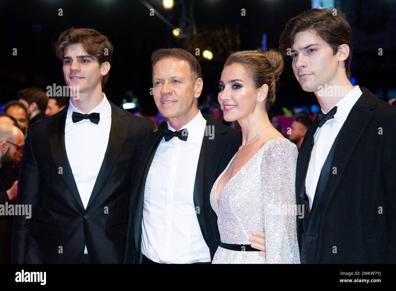 Berlin, Germany. 22nd Feb, 2024. Rocco Siffredi poses with wife Rosa ...