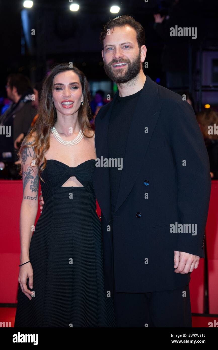 Berlin, Germany. 22nd Feb, 2024. Irene Forti and Alessandro Borghi ...