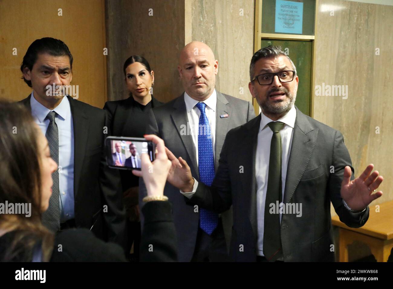 San Francisco, California, USA. 22nd Feb, 2024. Nima Momeni defense ...