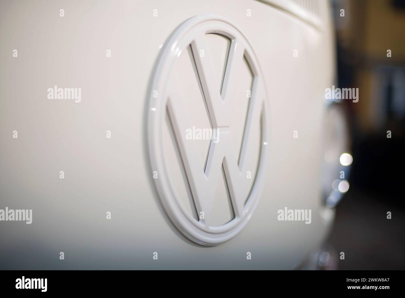 VW T2 bay window 'Holdsworth' camper van Stock Photo - Alamy