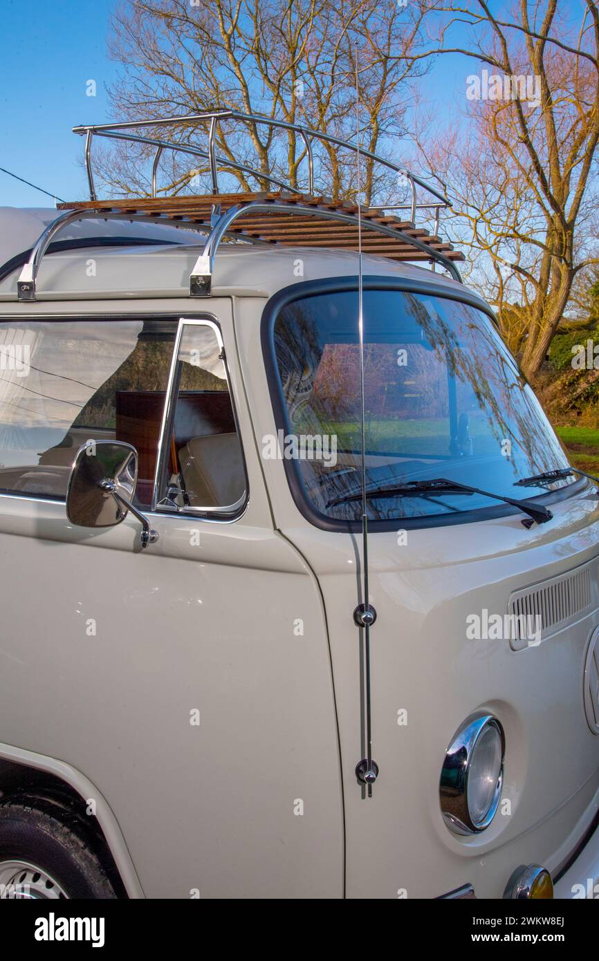 VW T2 bay window 'Holdsworth' camper van Stock Photo - Alamy