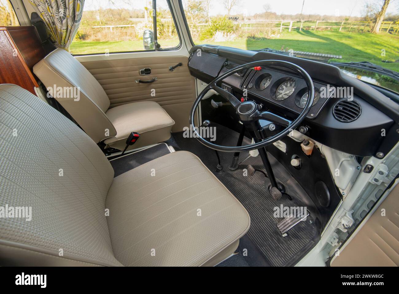 VW T2 bay window 'Holdsworth' camper van Stock Photo - Alamy