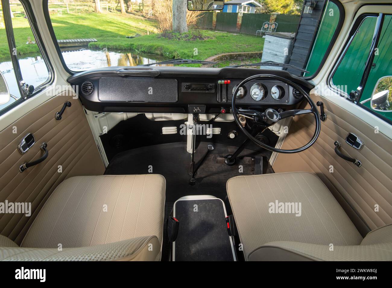 VW T2 bay window 'Holdsworth' camper van Stock Photo - Alamy